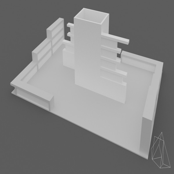 OPEN LINEAR DESIGN EXHIBITION STAND 3D MODEL - FREE DOWNLOAD | FREE POLYGON