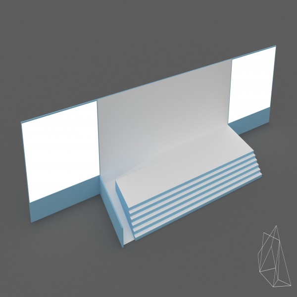 LARGE EVENT STAGE WITH ACCESS RAMP 3D MODEL - FREE DOWNLOAD | FREE POLYGON