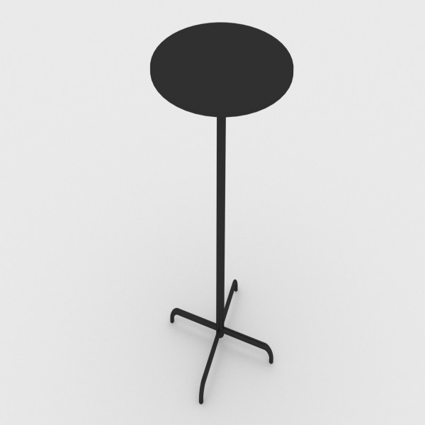 HIGH OUTDOOR METALLIC TABLE 3D MODEL - FREE DOWNLOAD | FREE POLYGON