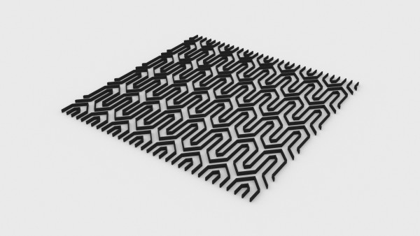 SEAMLESS WIREFRAMED LINES PATTERN 3D MODEL - FREE DOWNLOAD | FREE POLYGON