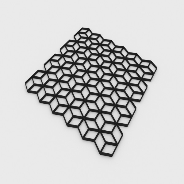 SEAMLESS CUBE WIREFRAME PATTERN 3D MODEL - FREE DOWNLOAD | FREE POLYGON