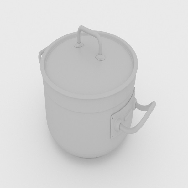 LARGE COOKING POT 3D MODEL - FREE DOWNLOAD | FREE POLYGON