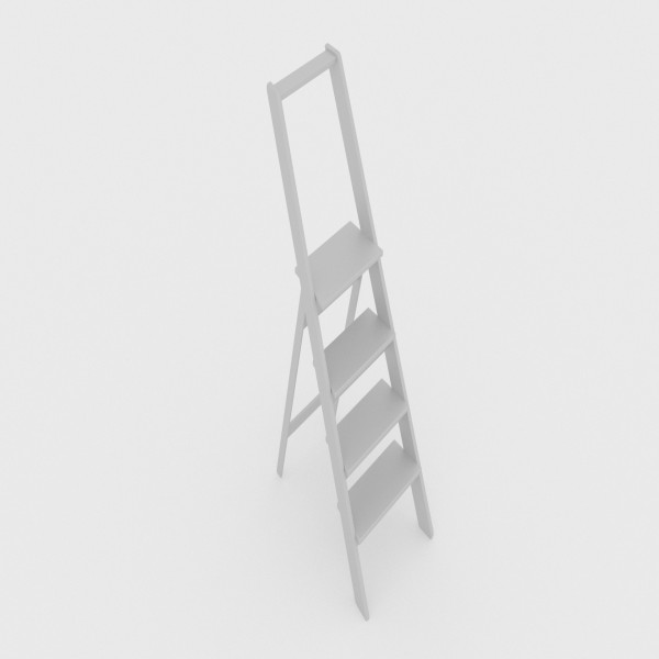 FOLDABLE SMALL LADDER 3D MODEL - FREE DOWNLOAD | FREE POLYGON