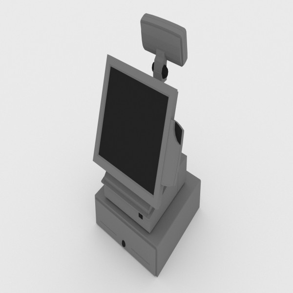POS POINT OF SALE MACHINE 3D MODEL - FREE DOWNLOAD | FREE POLYGON