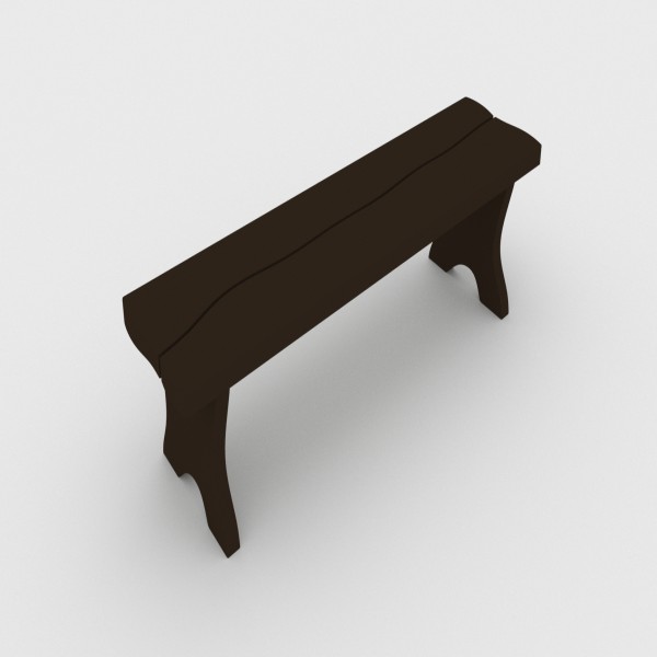 LARGE WOODEN BENCH 3D MODEL - FREE DOWNLOAD | FREE POLYGON