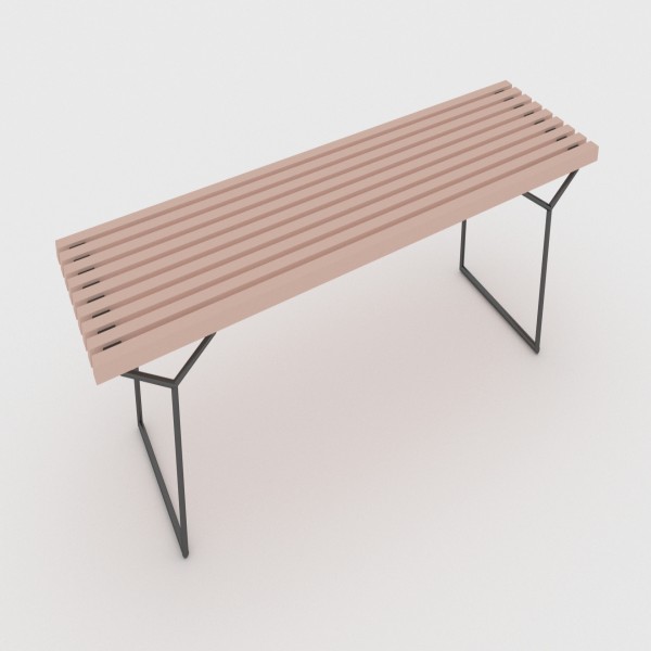 SIMPLE LINEAR WOODEN BENCH 3D MODEL - FREE DOWNLOAD | FREE POLYGON