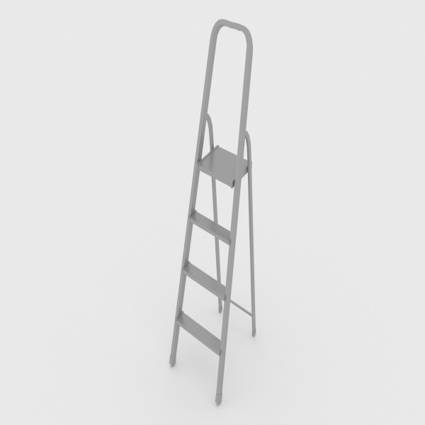 FOLDABLE LADDER 3D MODEL - FREE DOWNLOAD | FREE POLYGON